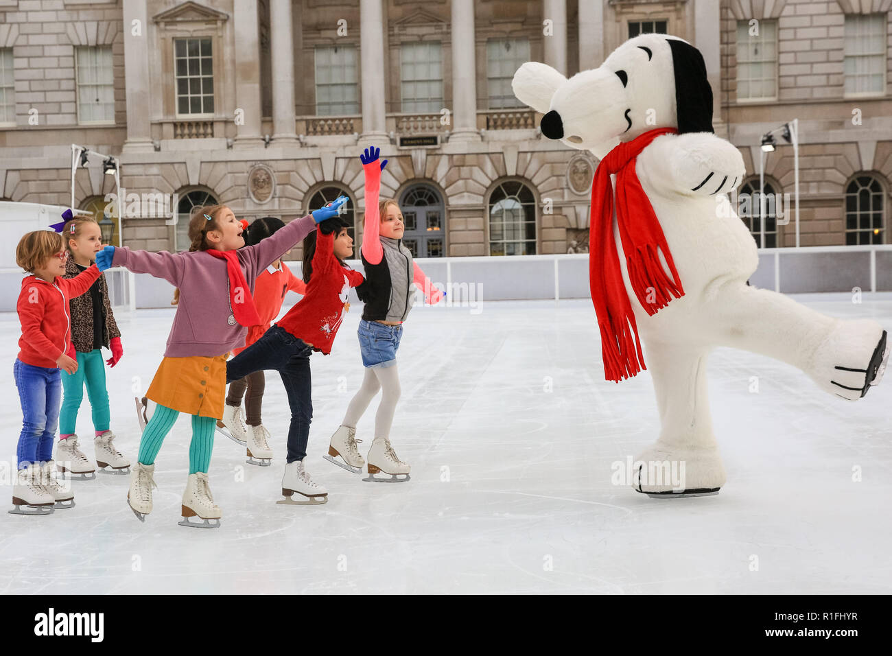 Somerset House, London, UK. 12th Nov, 2018. Snoopy, Charlie Brown's pet ...