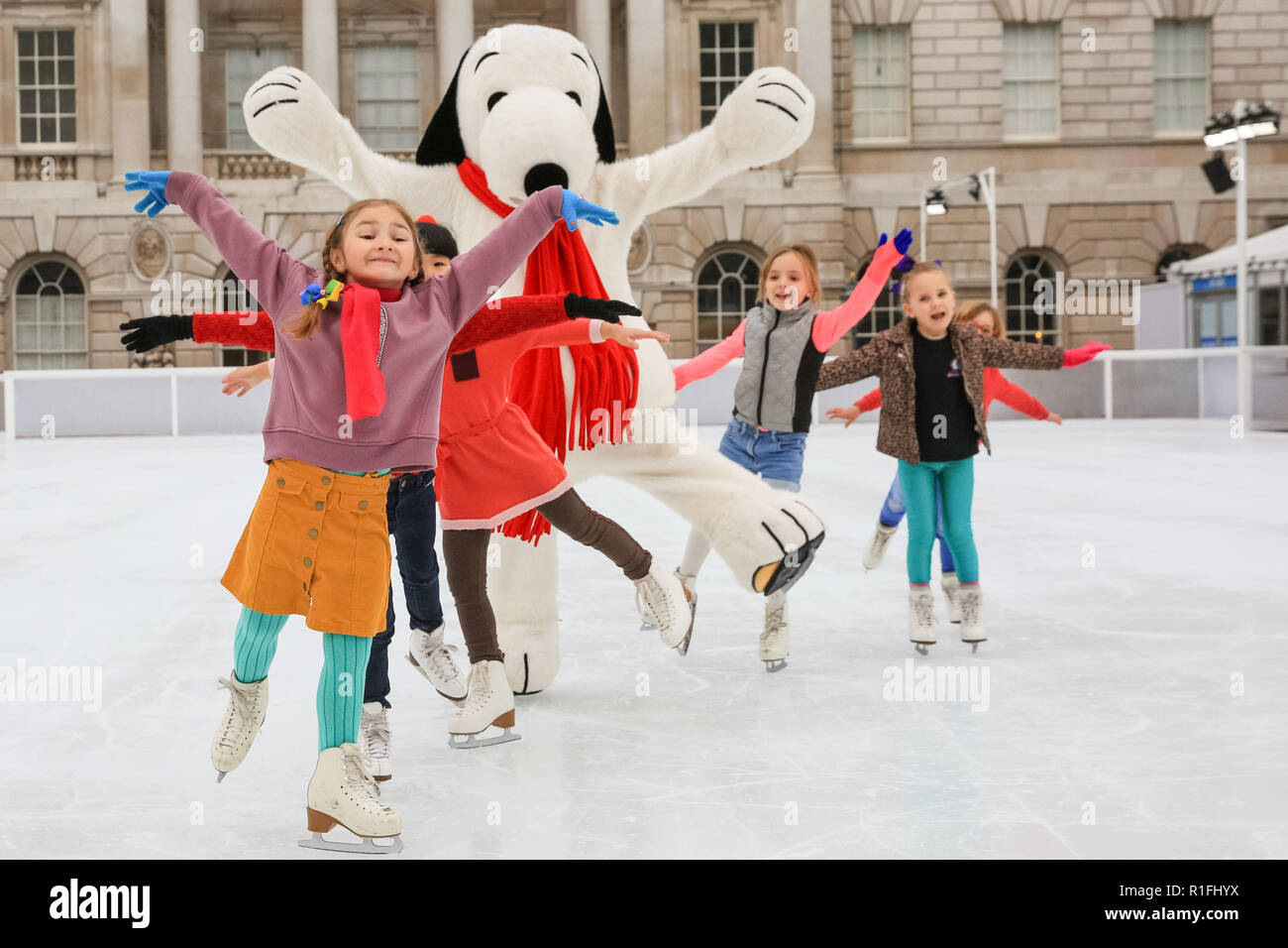 Somerset House, London, UK. 12th Nov, 2018. Snoopy, Charlie Brown's pet ...