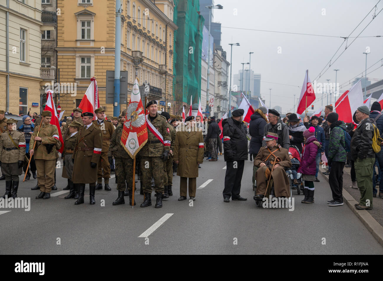 Warsaw, Poland, 11 November 2018: Celebrations of Polish Independence ...