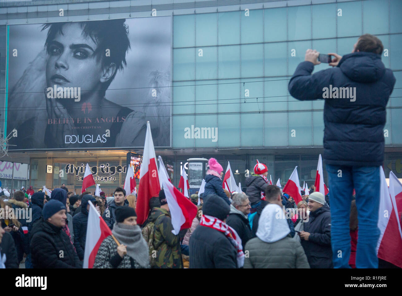 Warsaw, Poland, 11 November 2018: Celebrations of Polish Independence ...