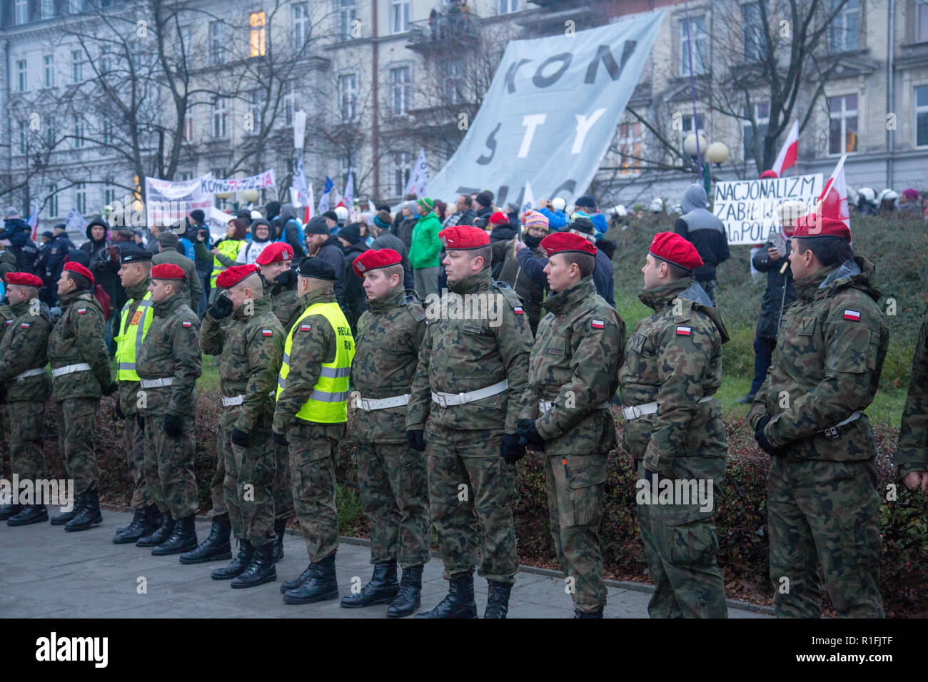 Warsaw, Poland, 11 November 2018: Celebrations of Polish Independence ...