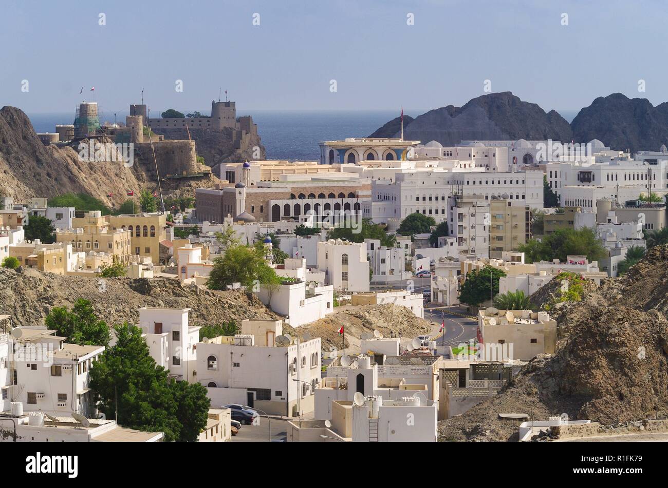 Muscat, Oman. 19th Nov, 2012. View over the Omani capital Muscat ...