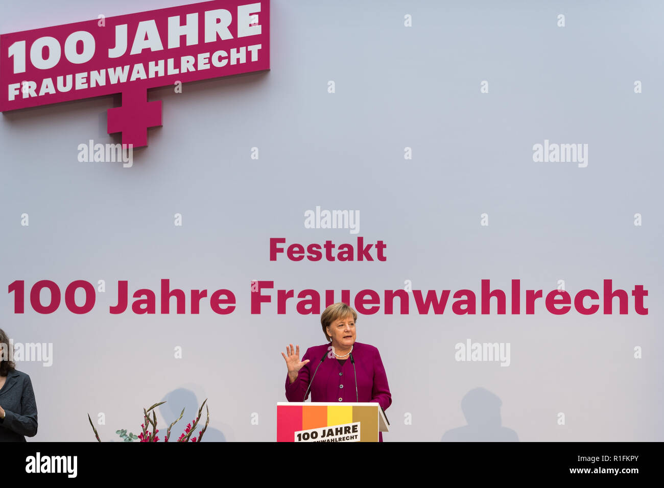 Berlin, Germany. 12th Nov, 2018. Chancellor of the Federal Republic of ...