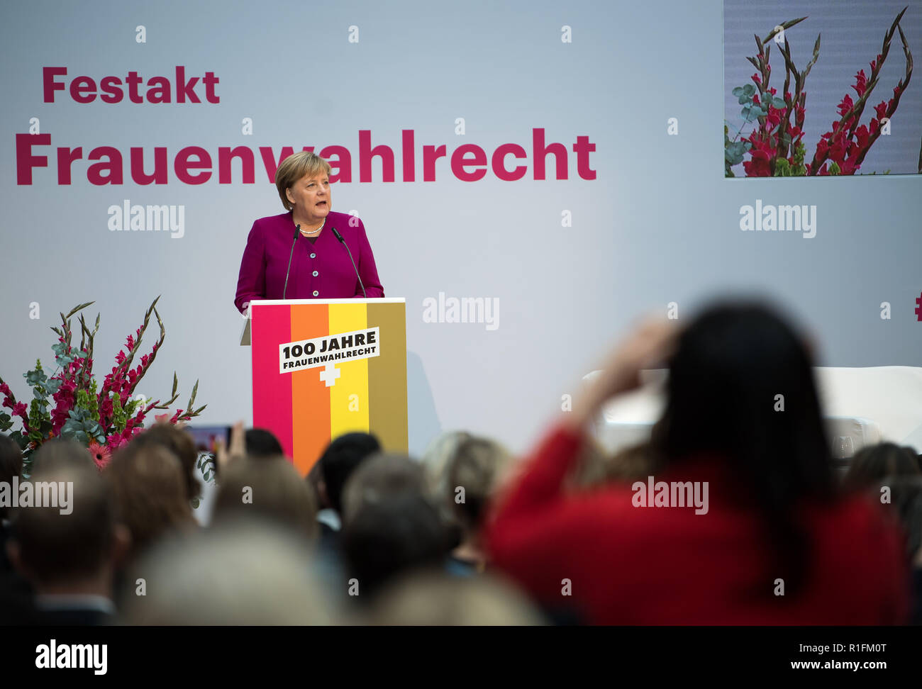 Berlin, Germany. 12th Nov, 2018. Federal Chancellor Angela Merkel (CDU ...