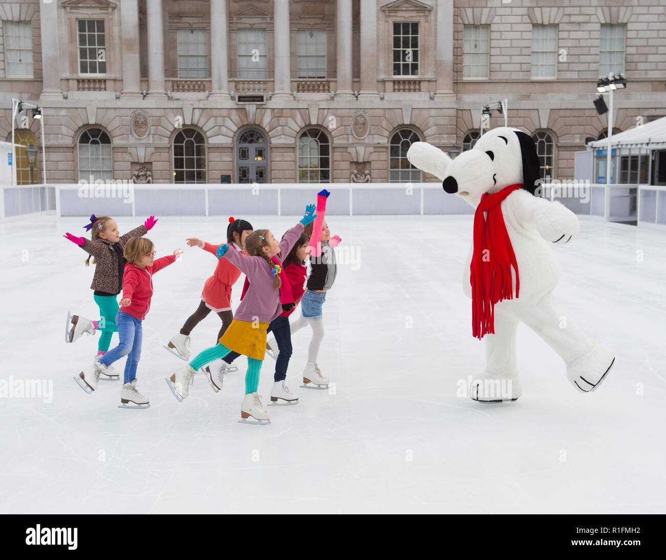 Snoopy on ice rink somerset house hi-res stock photography and images ...