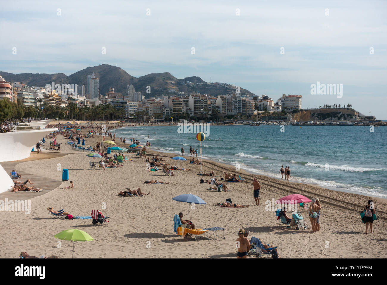 Benidorm, Costa Blanca, Spain 12th November 2018. Snow bird holiday ...