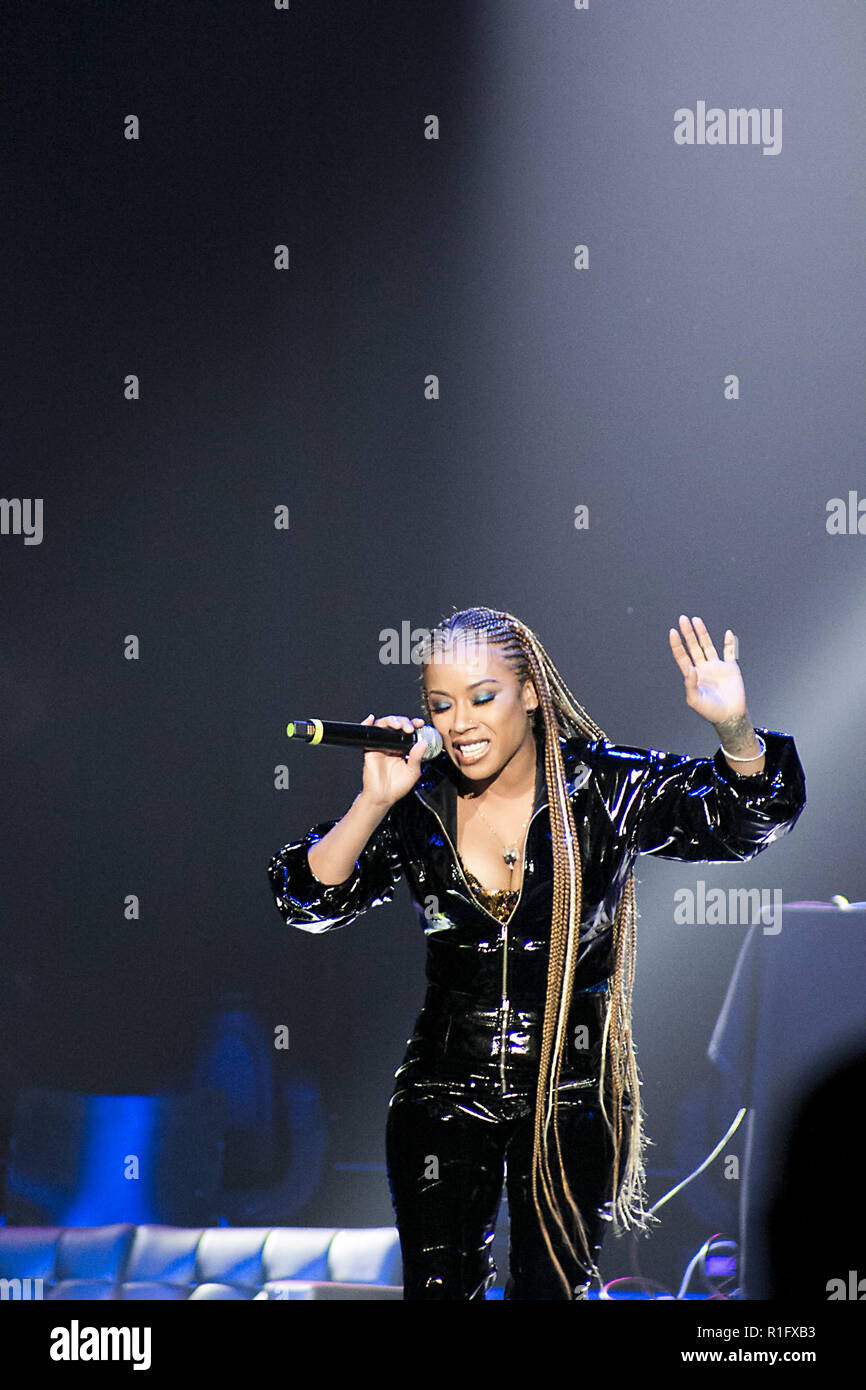 Tampa, Florida, USA. 10th Nov, 2018. R&N singer KEYSHIA COLE performs ...
