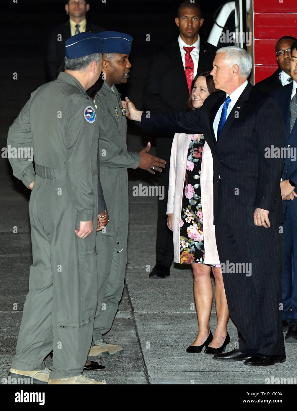 Tokyo, Japan. 12th Nov, 2018. U.S. Vice President Mike Pence ...