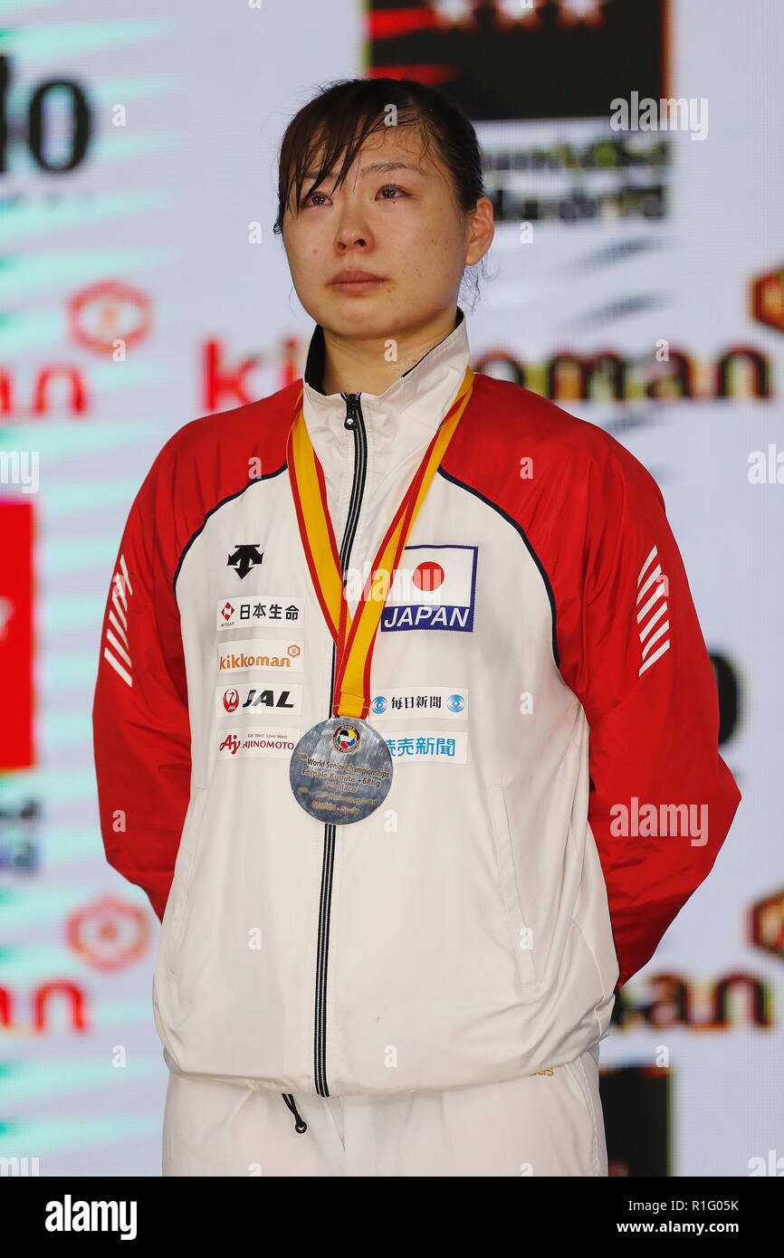 Madrid, Spain. 10th Nov, 2018. Ayumi Uekusa (JPN) Karate : Medal Award ...