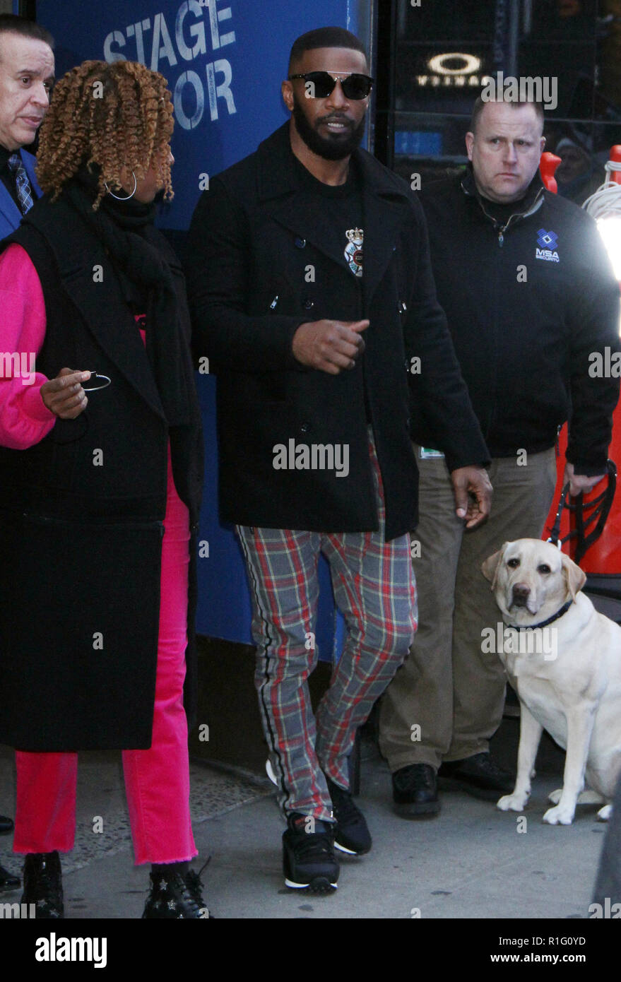 New York, NY, USA. 12th Nov, 2018. Jamie Foxx seenat Good Morning ...