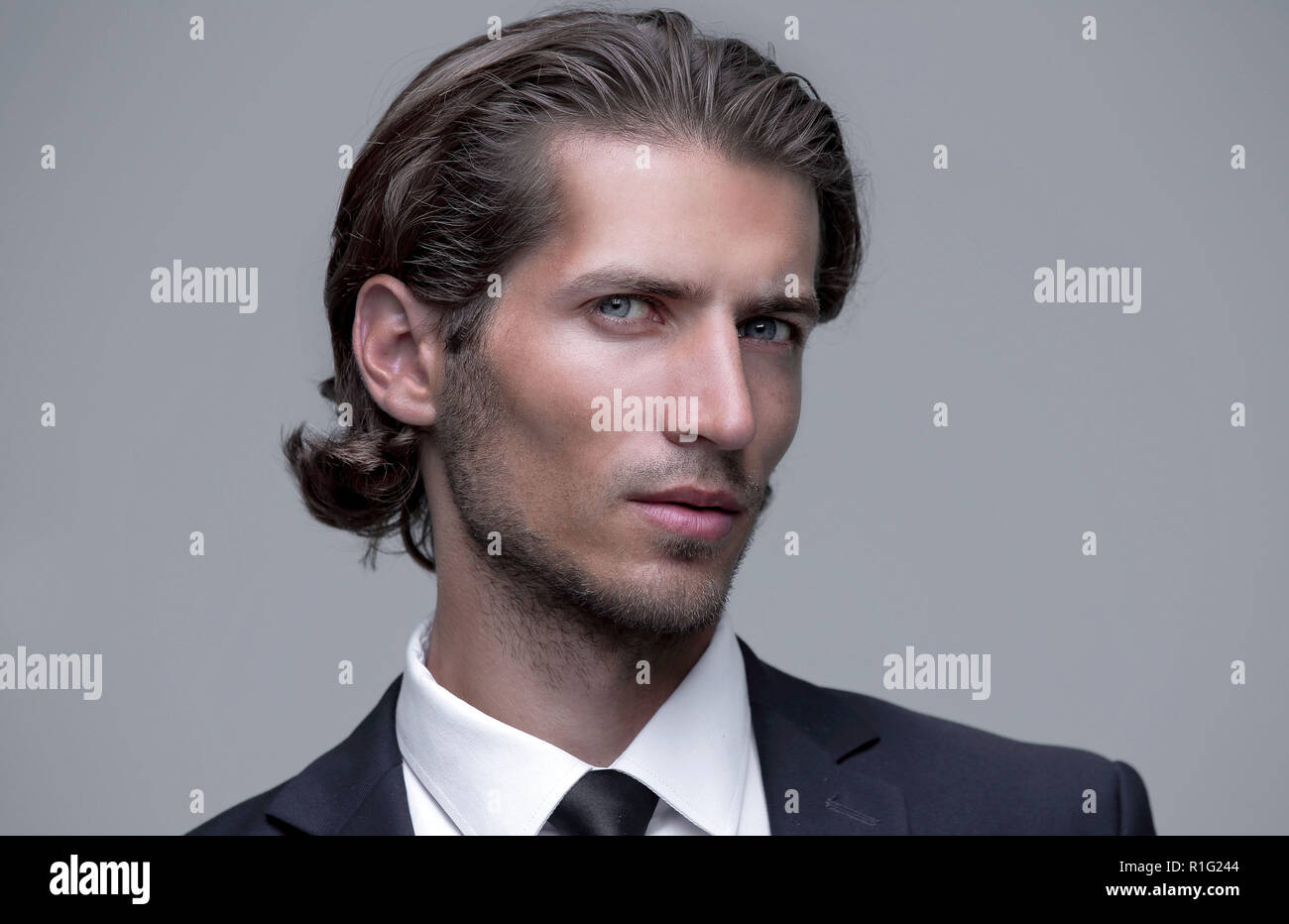 face of responsible business men Stock Photo - Alamy