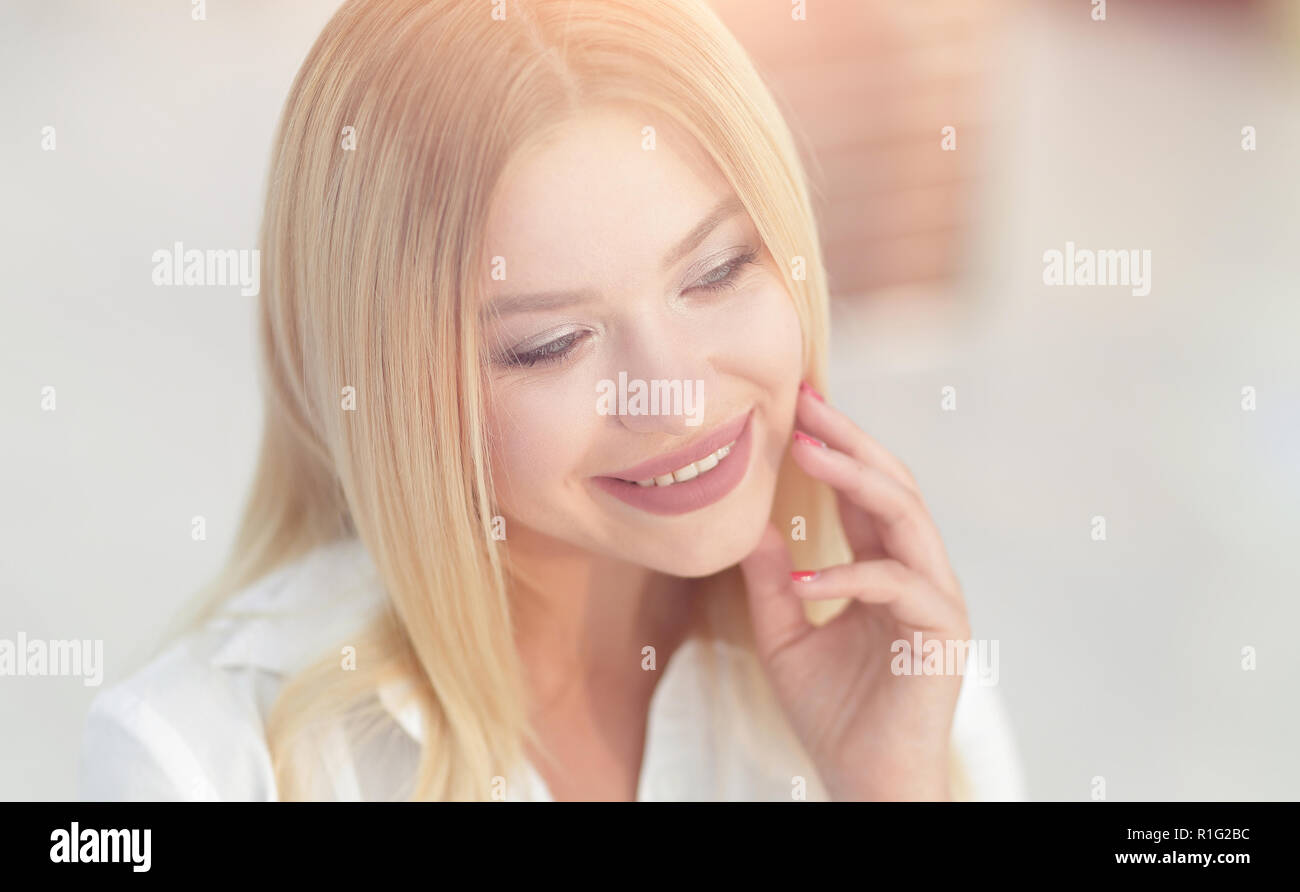 closeup face of a beautiful young woman Stock Photo - Alamy
