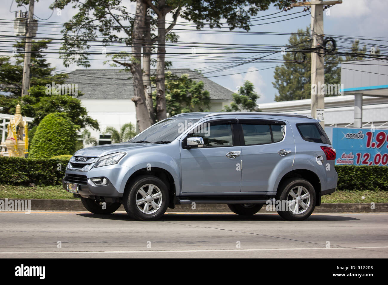 Chiangmai, Thailand - October 30 2018: Private SUV car Isuzu Mu x Mu-x ...