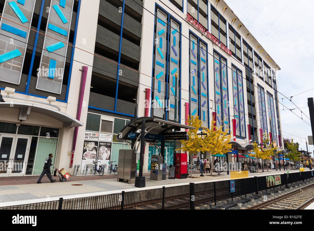 CHARLOTTE, NC, USA-11/08/18: Seventh Street Station for Charlotte's ...