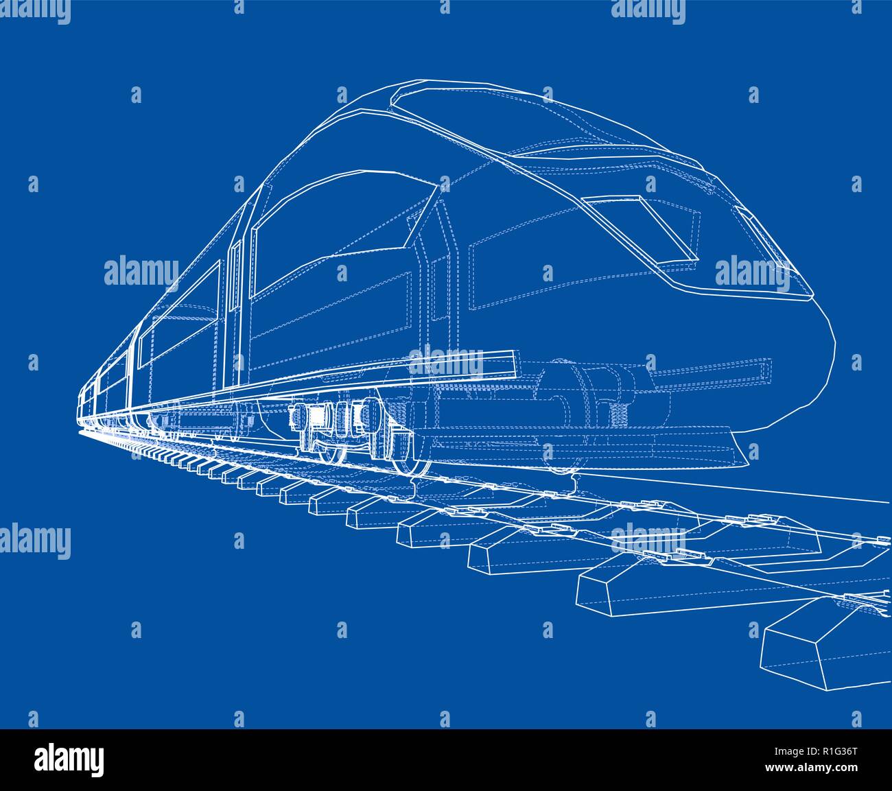 Modern speed train concept. Vector Stock Vector Image & Art - Alamy