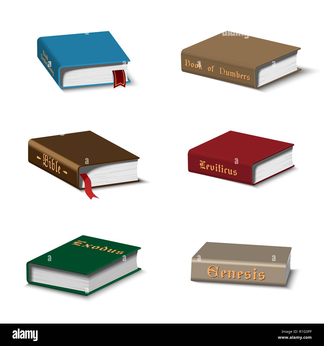 Antique religious books Cut Out Stock Images & Pictures - Alamy