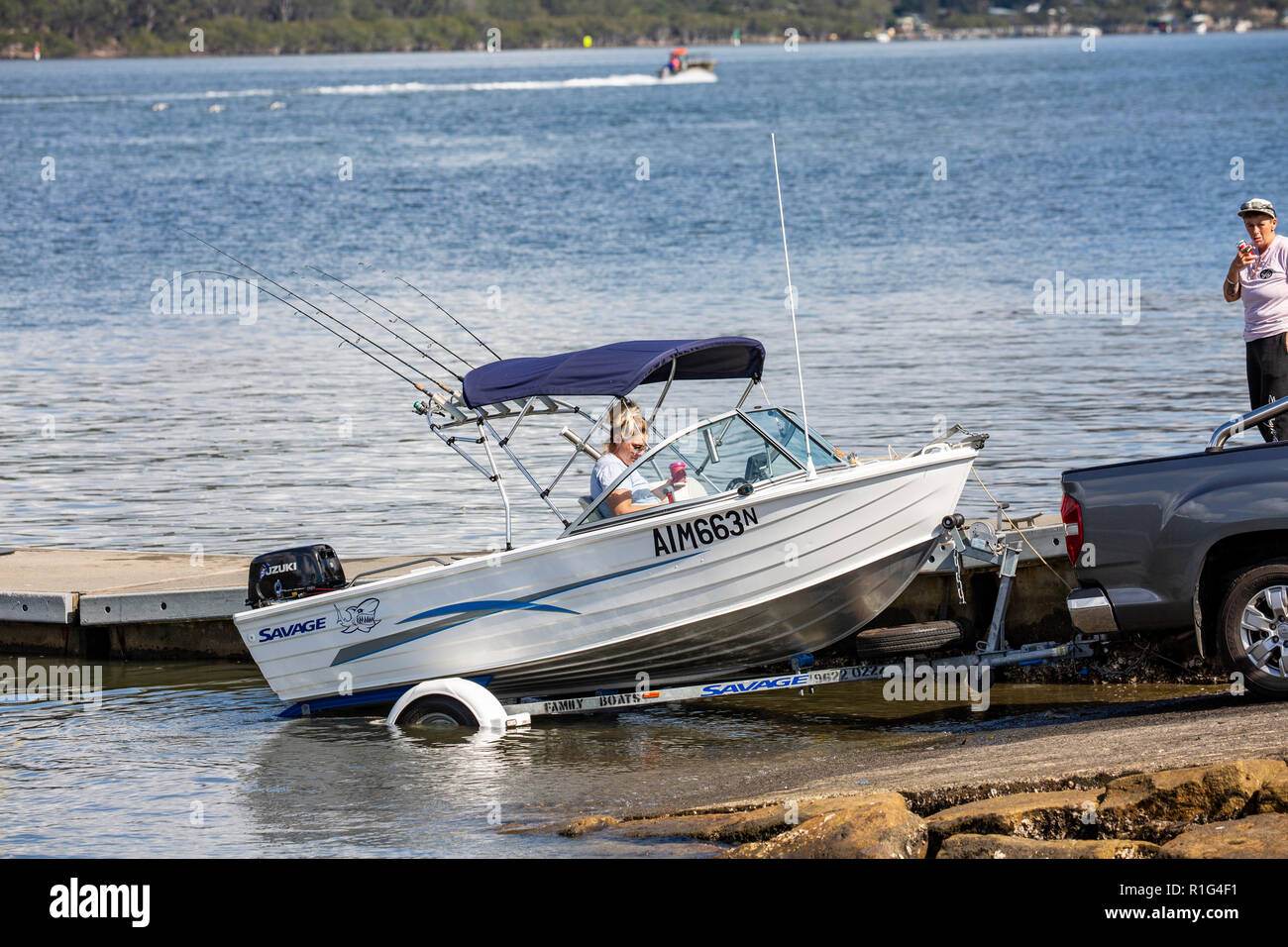 Boat launching vehicle hi-res stock photography and images - Alamy