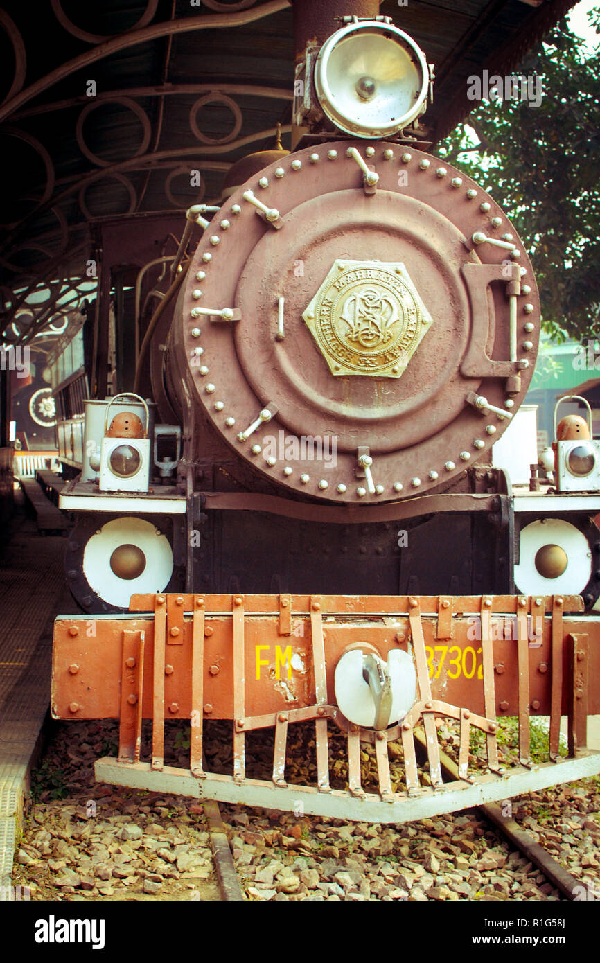 Steam Locomotive on Display - National Rail Museum, New Delhi, India ...