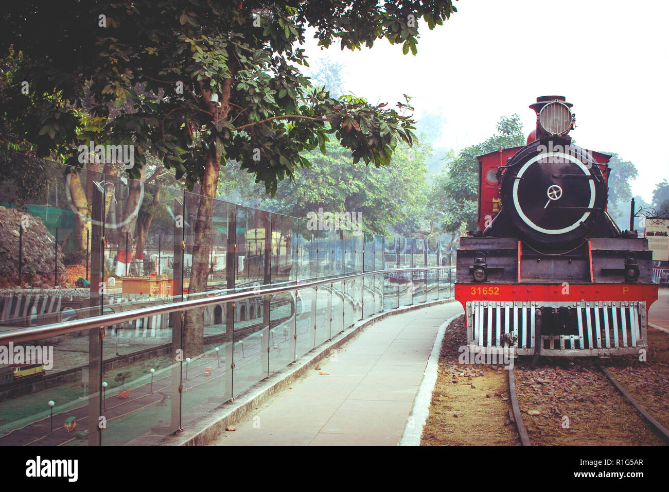 Steam Locomotive on Display - National Rail Museum, New Delhi, India ...