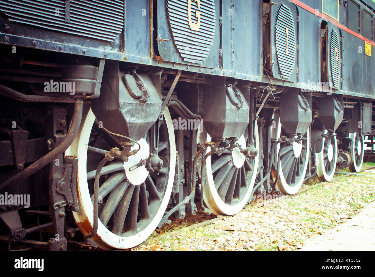 Steam Locomotive on Display - National Rail Museum, New Delhi, India ...