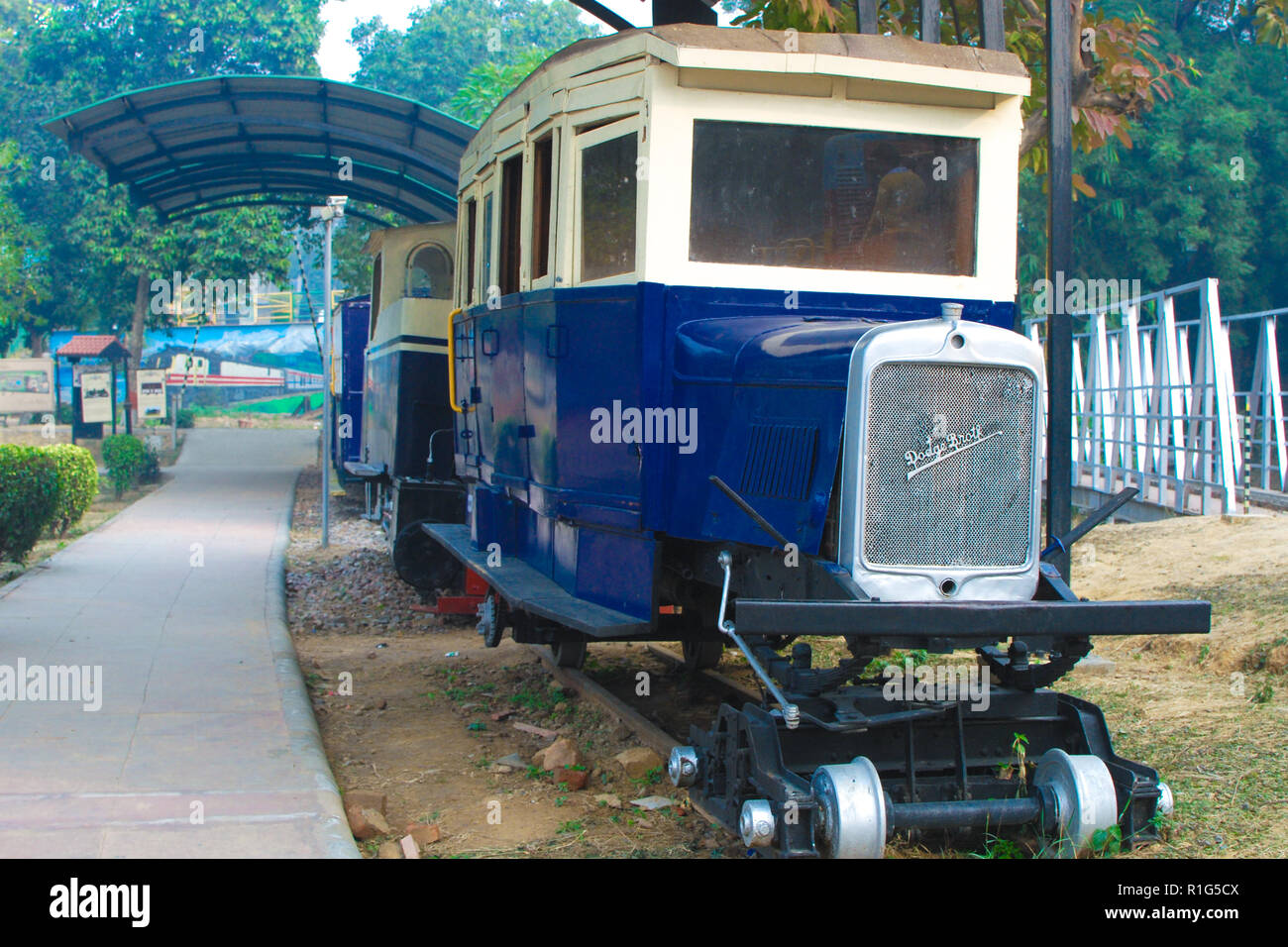Steam Locomotive on Display - National Rail Museum, New Delhi, India ...