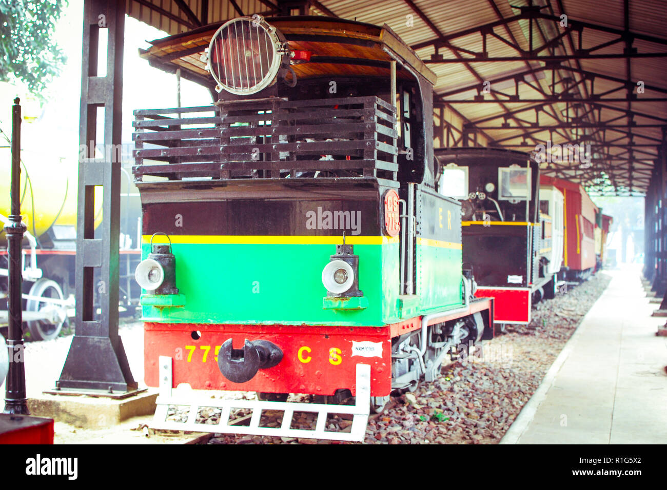 Steam Locomotive on Display - National Rail Museum, New Delhi, India ...