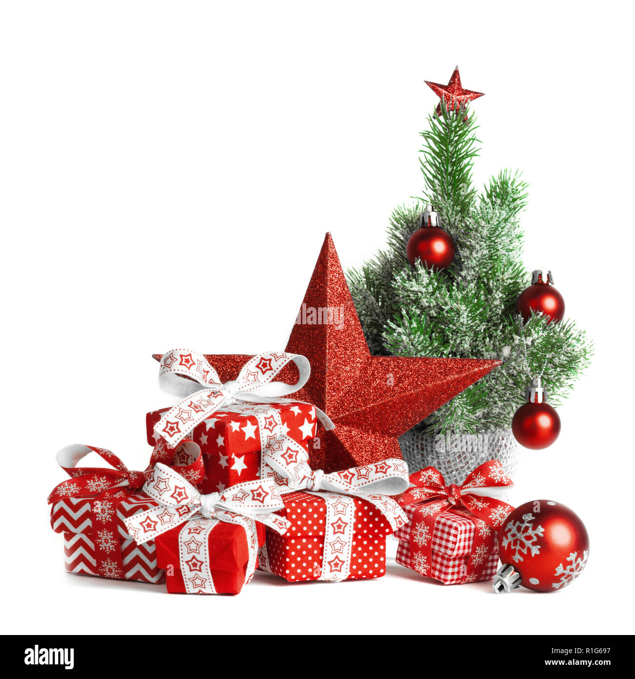 Christmas gift decorated candy Cut Out Stock Images & Pictures - Alamy