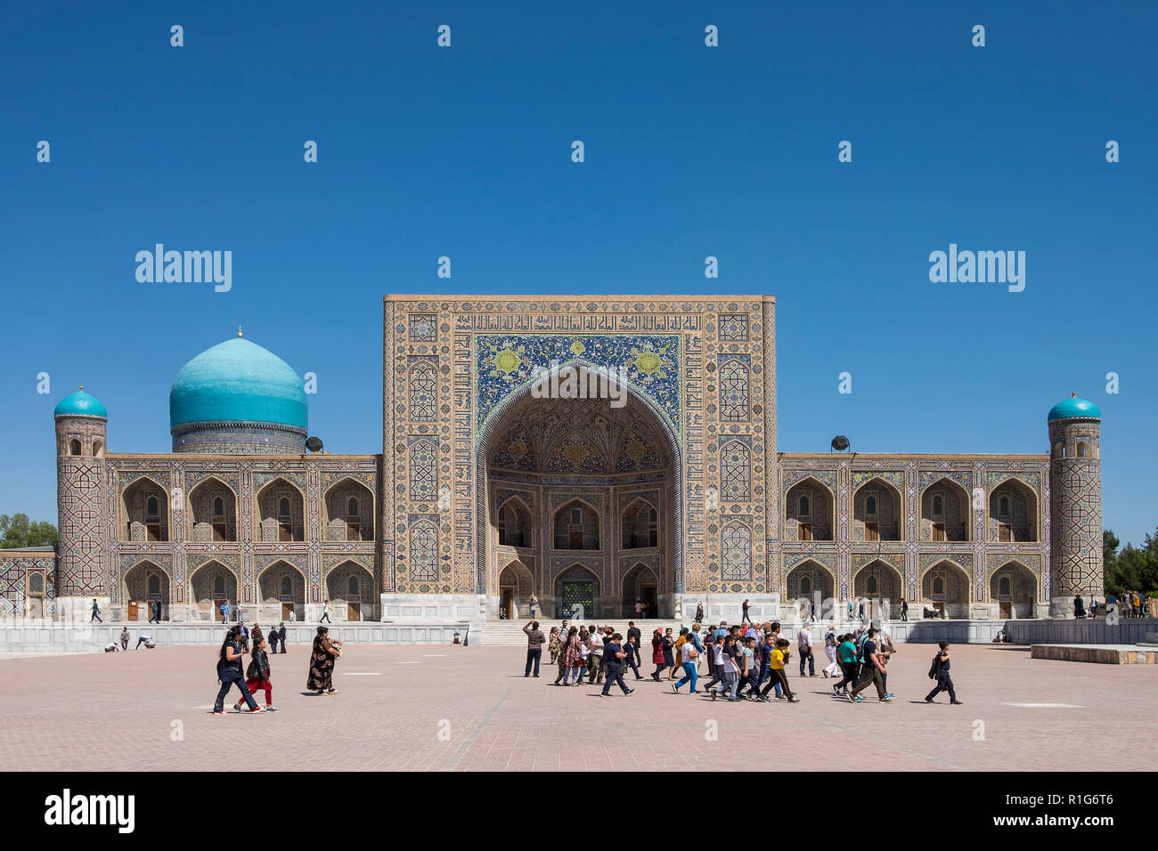 Uzbekistan, Samarkand, Registan square Stock Photo - Alamy