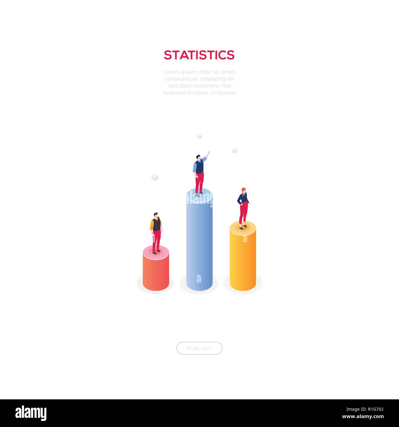 Graph man chart vector statistics analysis Cut Out Stock Images ...