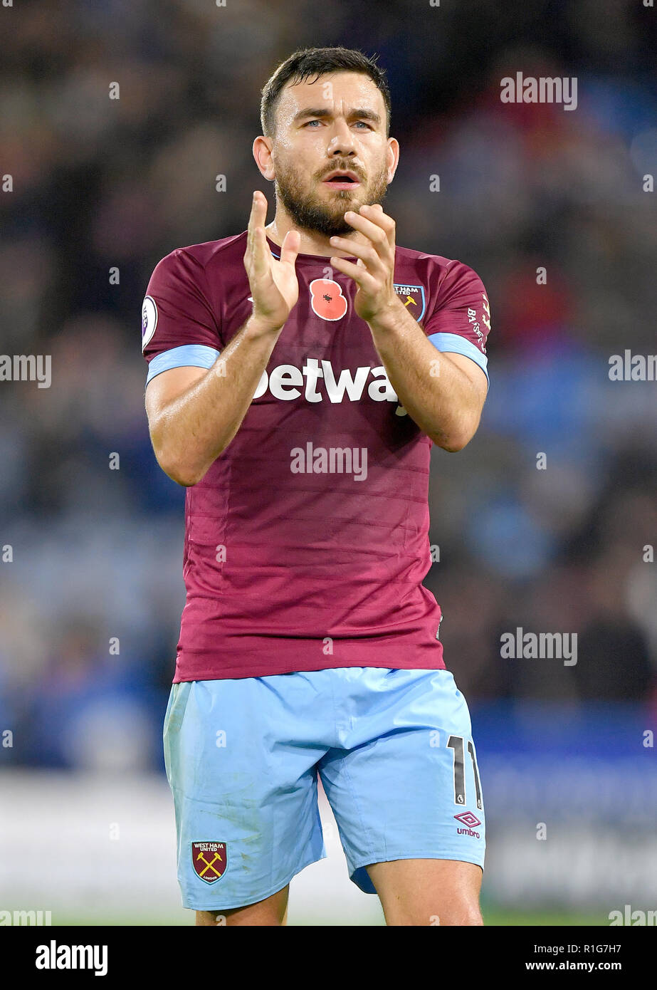 eWest Ham United's Robert Snodgrass applauds the crowd after the final ...