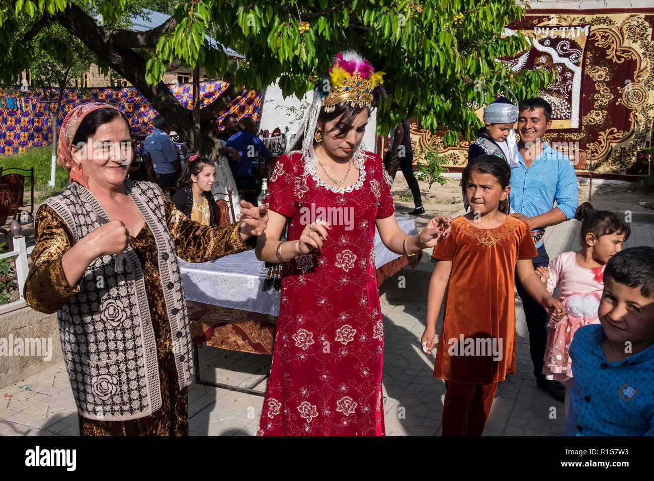 Uzbekistan, Samarkand, local party Stock Photo - Alamy