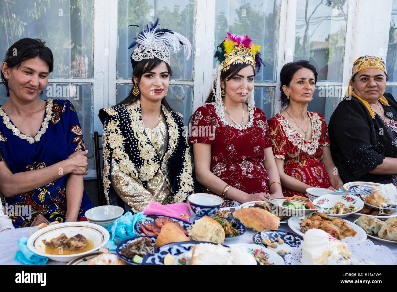 Uzbekistan, Samarkand, local party Stock Photo - Alamy
