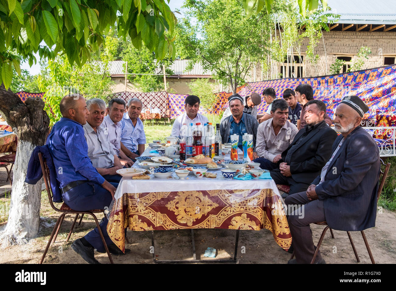 Uzbekistan, Samarkand, local party Stock Photo - Alamy