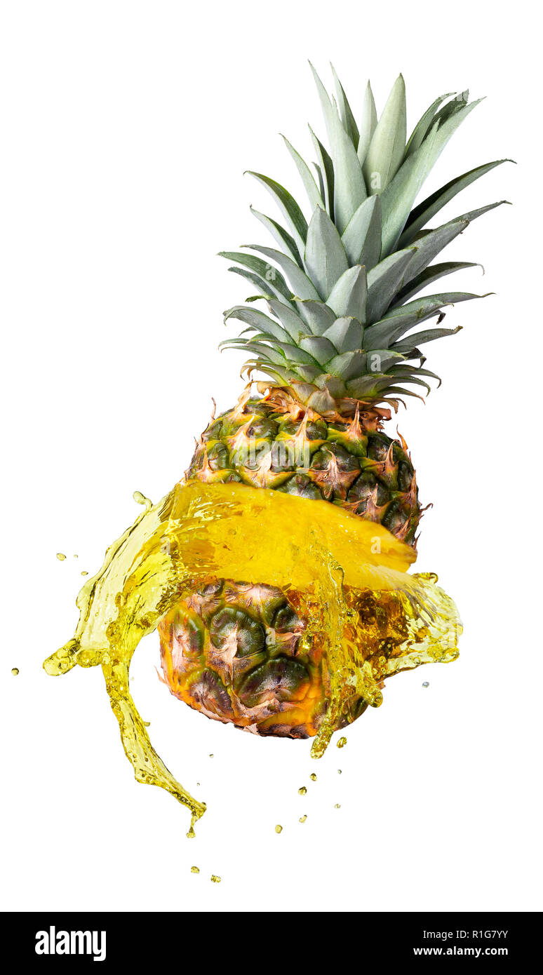 Pineapple juice splash hi-res stock photography and images - Alamy