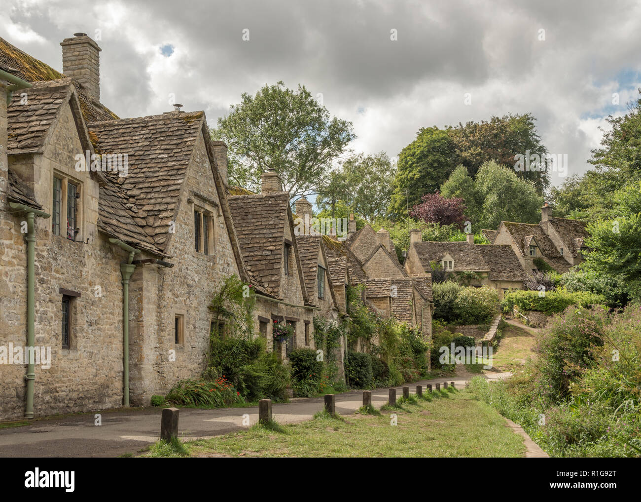 Arlington Row in the charming Cotswold village of Bibury ...