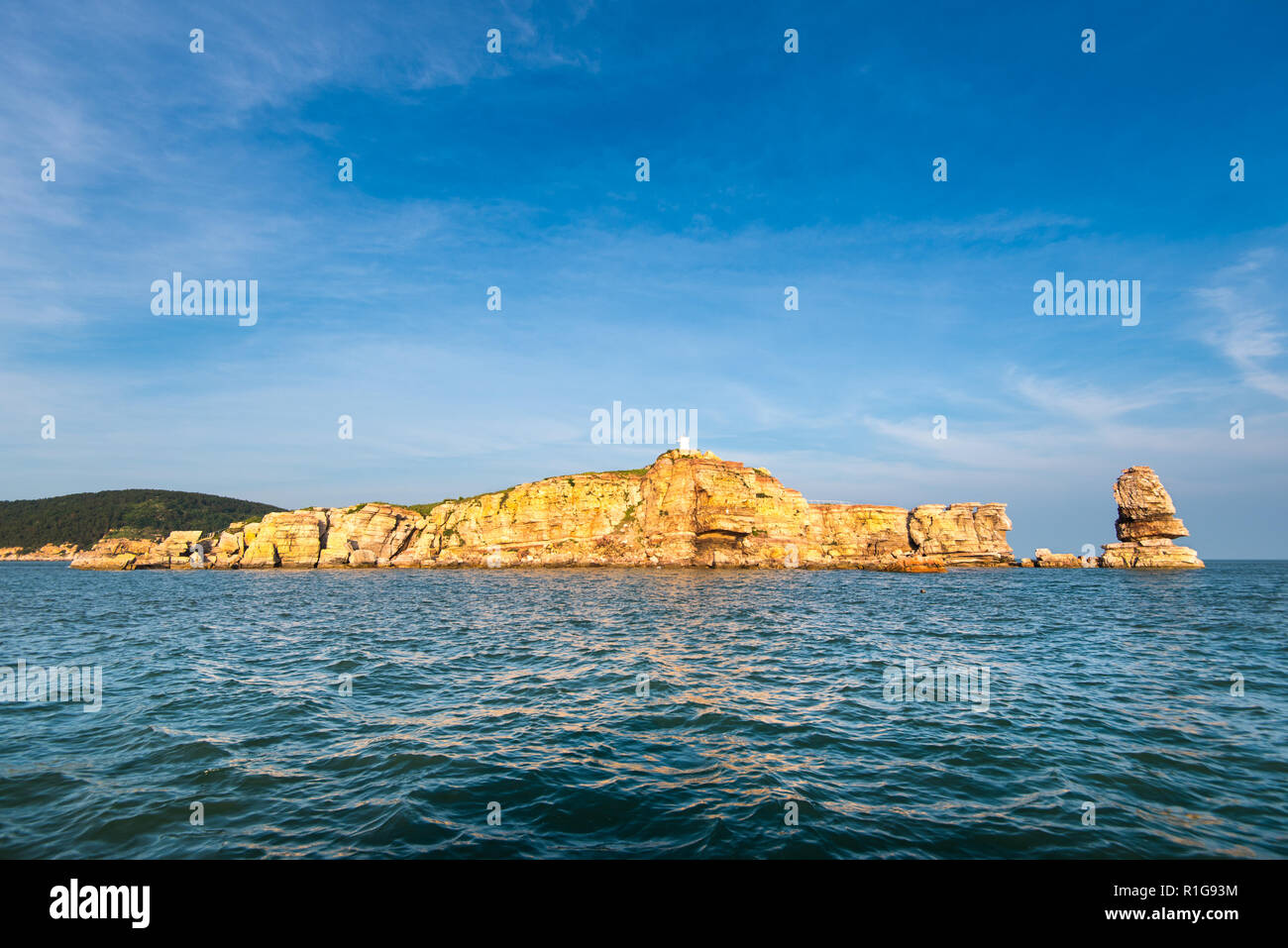 Lijubadao a small island off Xiaoheishandao in the the Changdao Islands ...