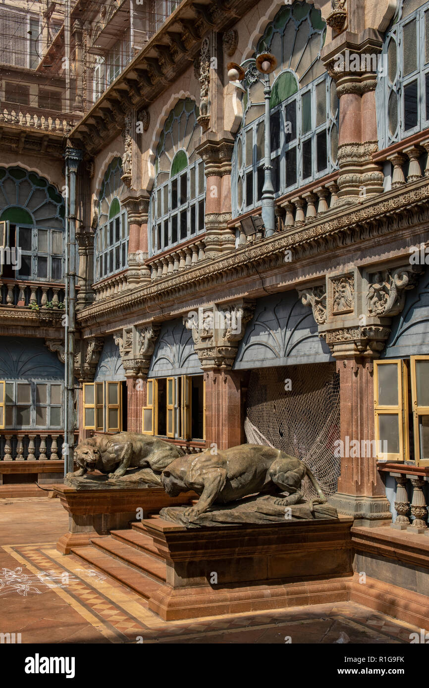 Games Courtyard at Mysore Palace, Mysore, Karnataka, India Stock Photo ...