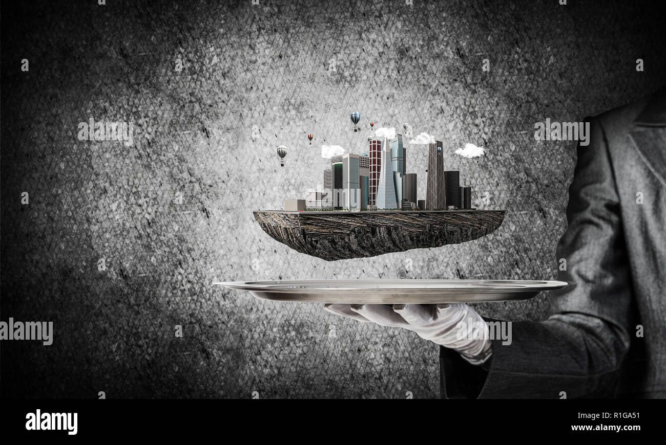 Concept of modern urban development Stock Photo - Alamy