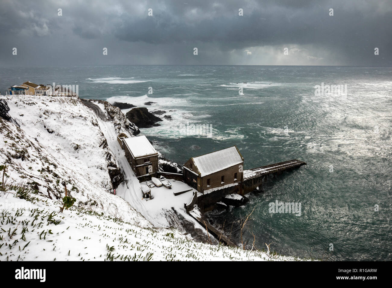 Lizard Point Lifeboat House; Cornwall; UK Stock Photo - Alamy