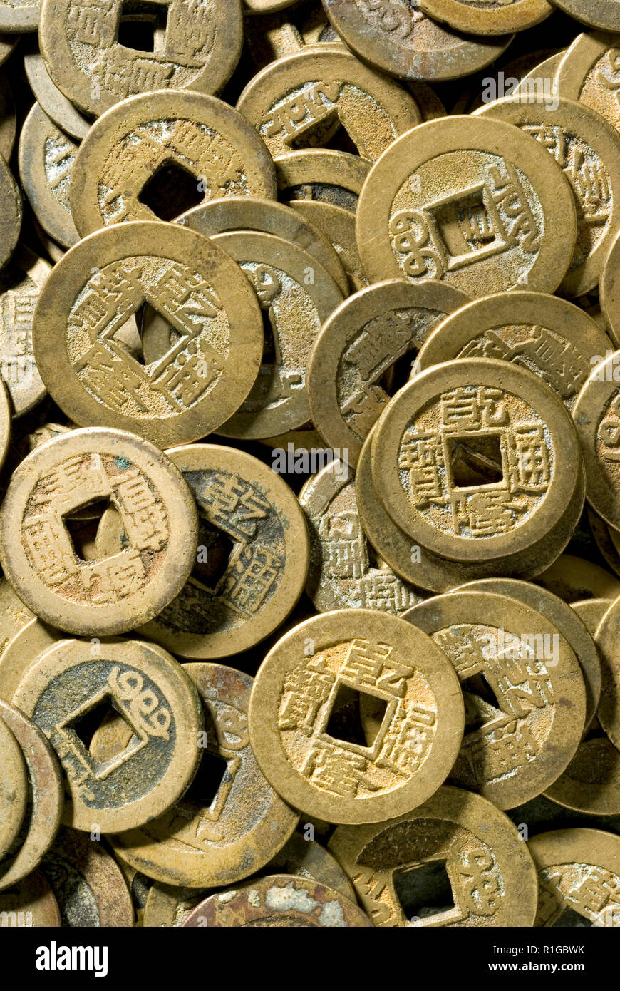 Chinese Coins of the Qianlong Emperor Stock Photo - Alamy