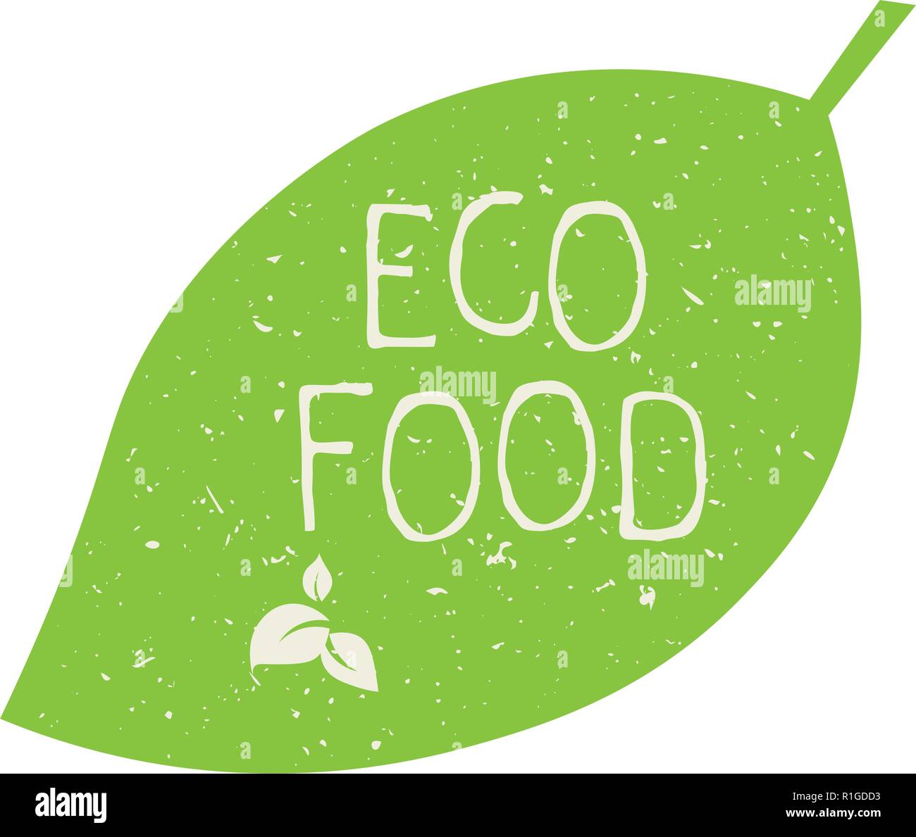 Eco food label and high quality product badges. Bio healthy organic ...