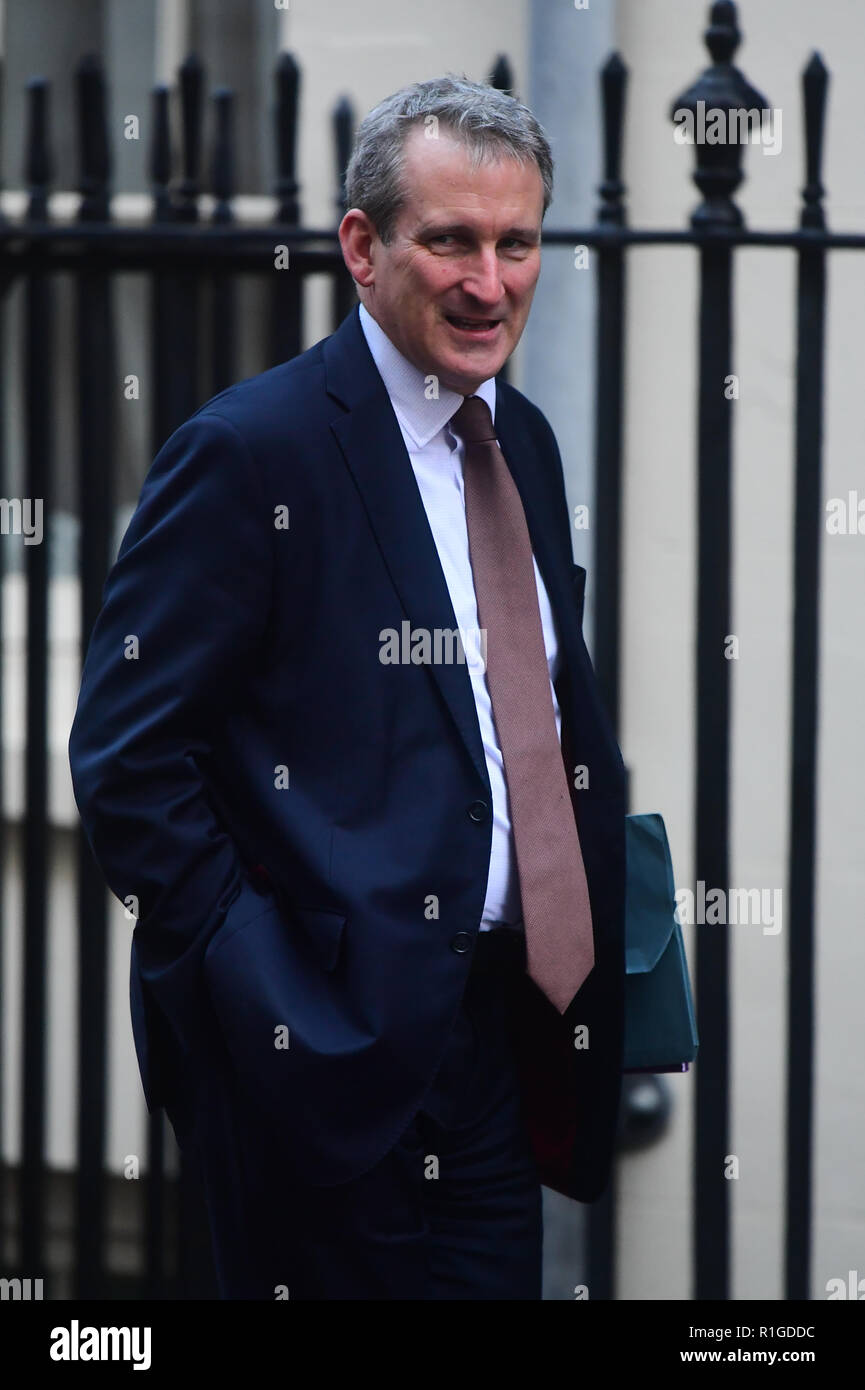 Education Secretary Damian Hinds Arrives In Downing Street London For