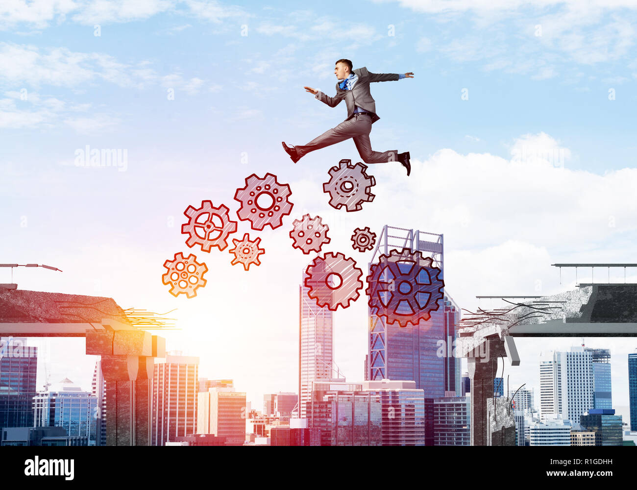 Problem and difficulties overcoming concept Stock Photo - Alamy