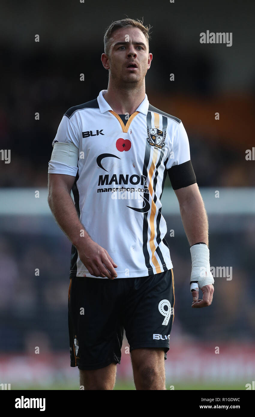 Port Vale's Tom Pope Stock Photo - Alamy