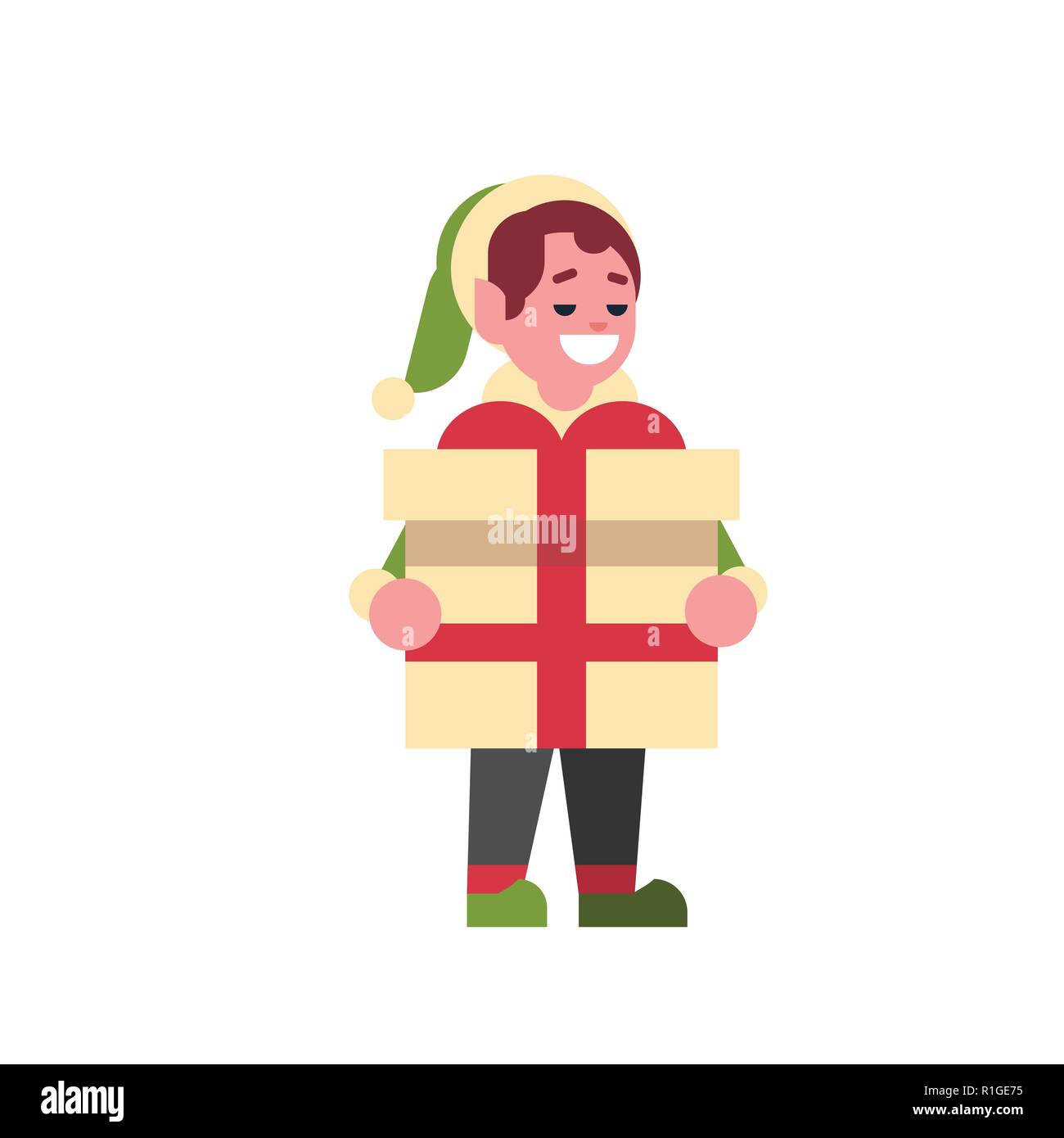 Boy elf Stock Vector Images - Alamy