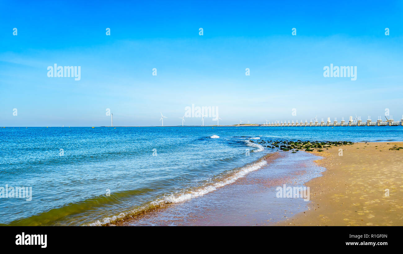 The wide and clean sandy beach at Banjaardstrand along the ...