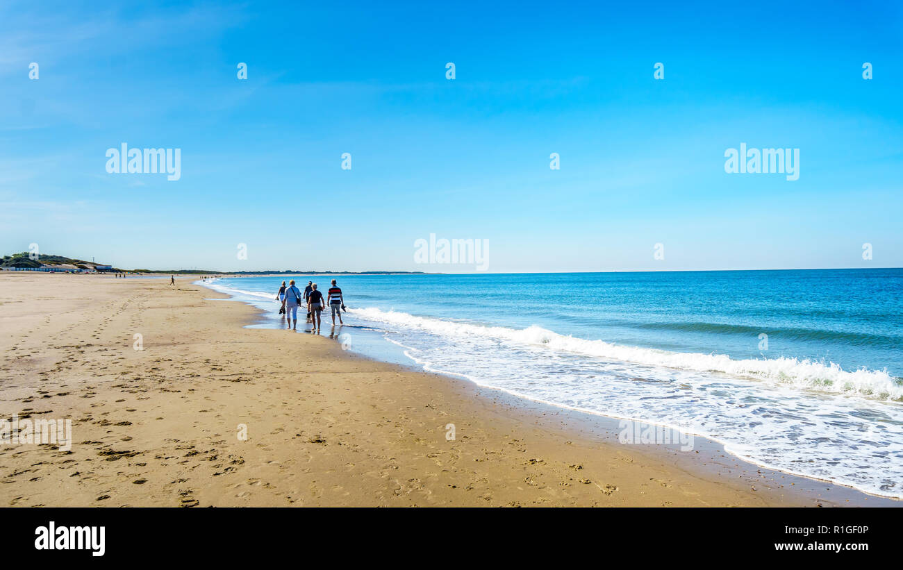 The wide and clean sandy beach at Banjaardstrand along the ...