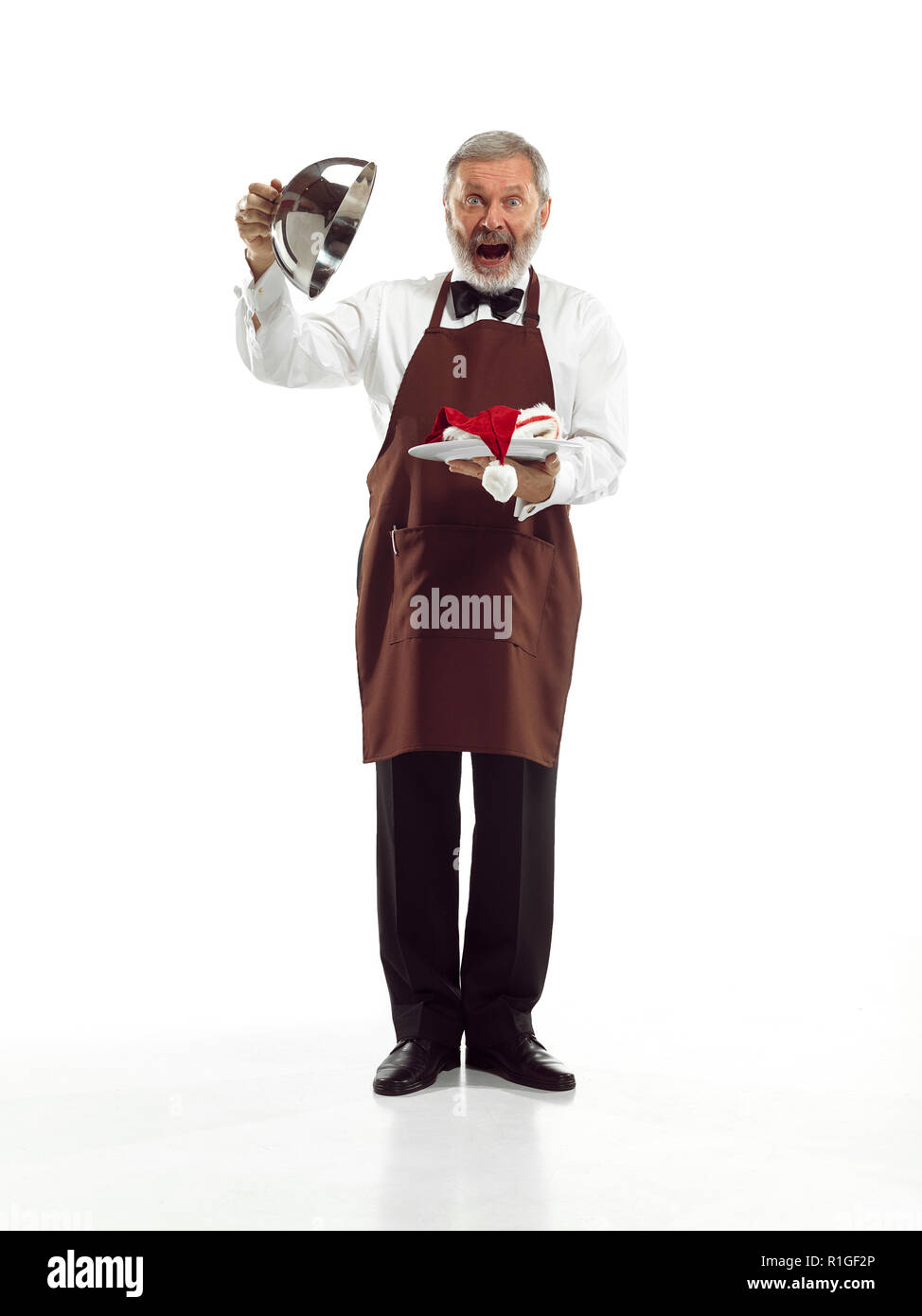 Happy waiter retro hi-res stock photography and images - Alamy