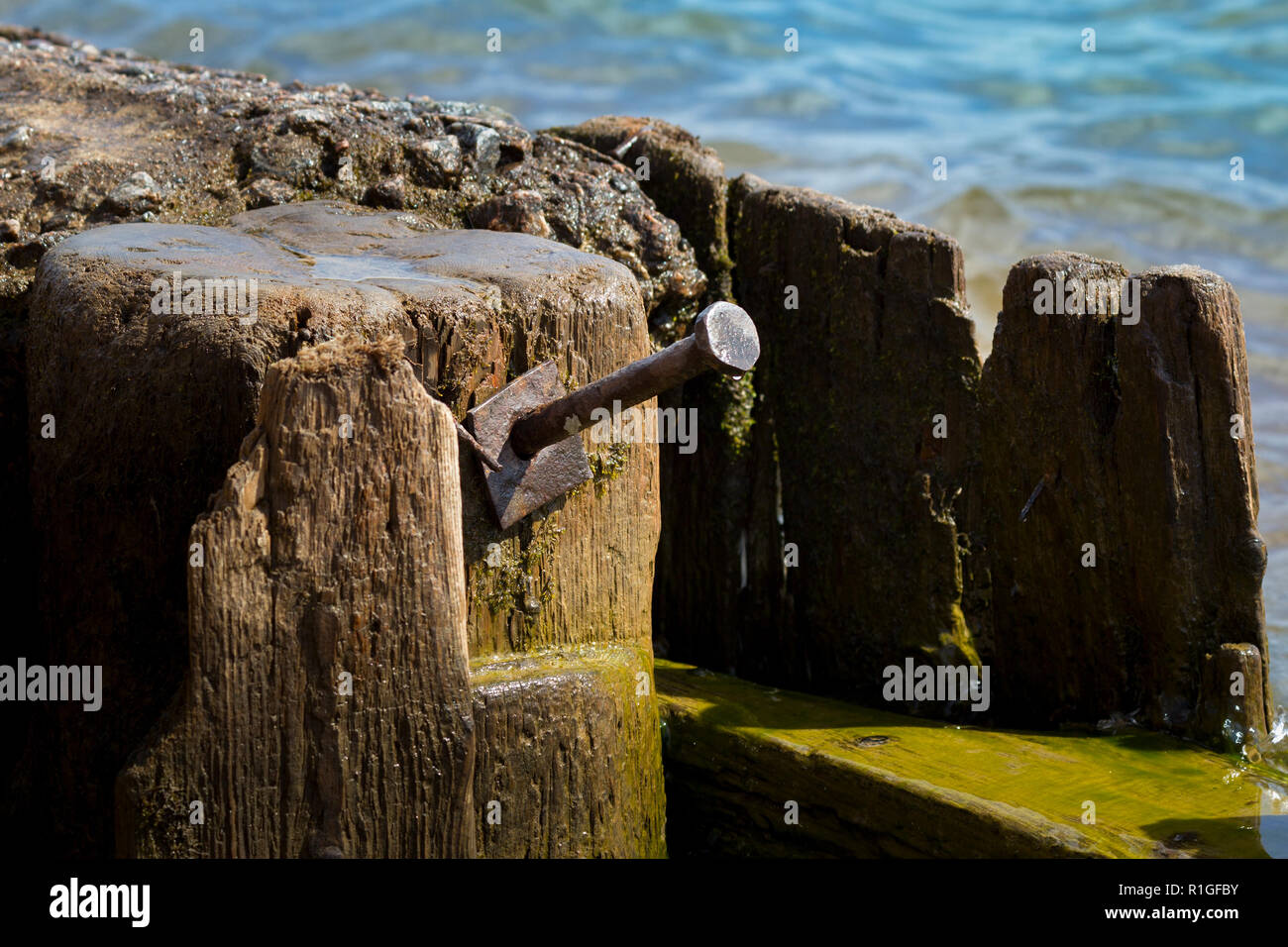 Iron nail water hi-res stock photography and images - Alamy
