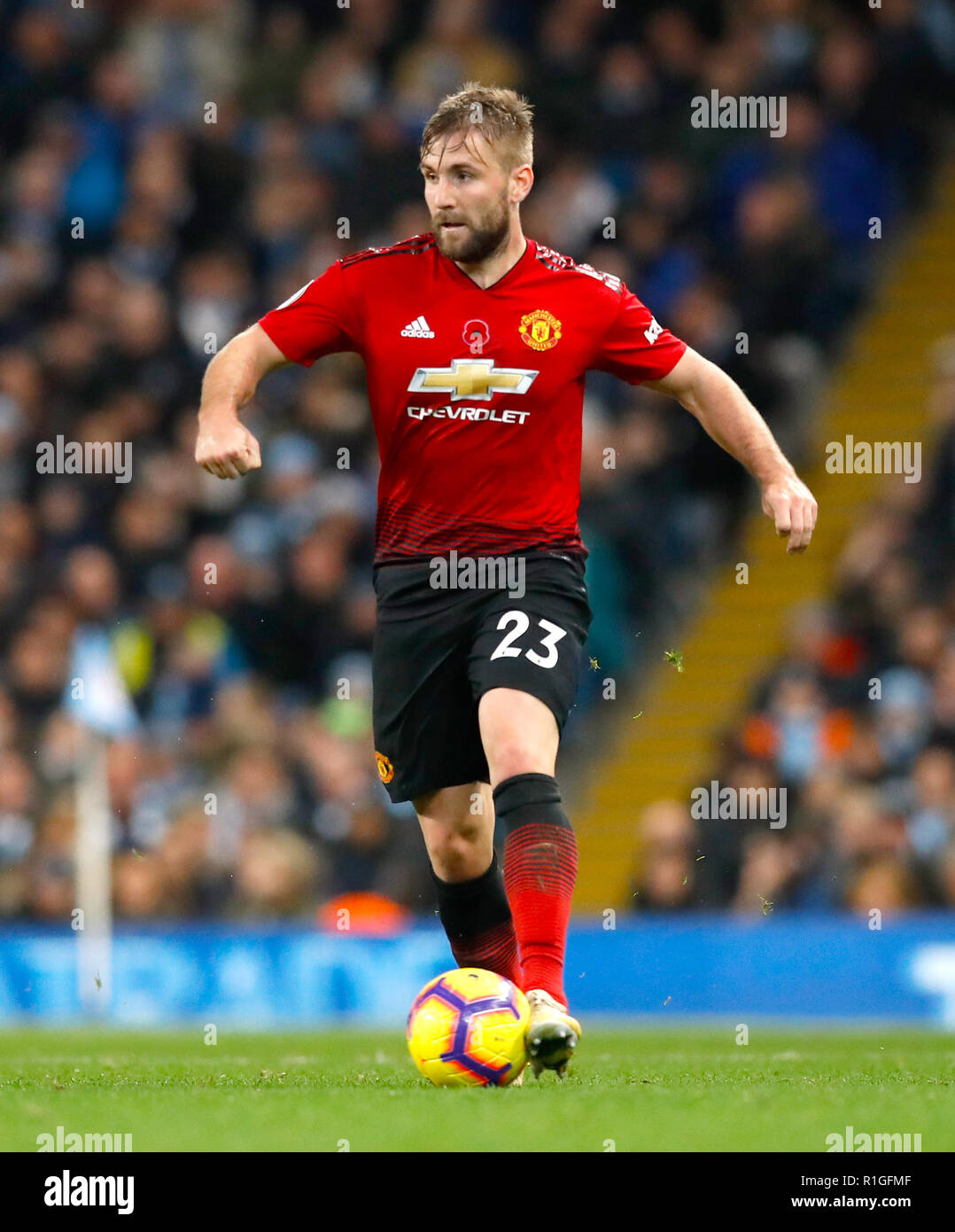 Manchester United's Luke Shaw Stock Photo - Alamy